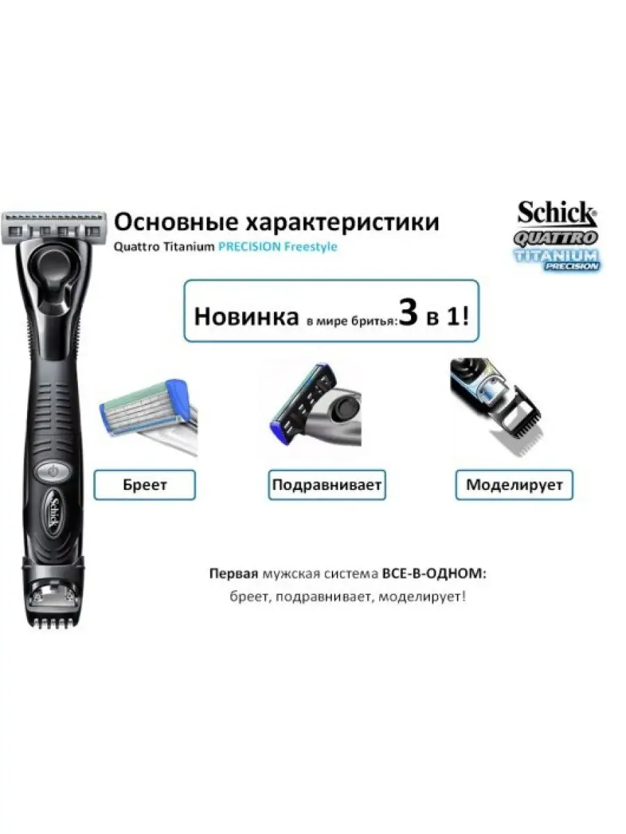 Schick Quattro Titanium Trimmer